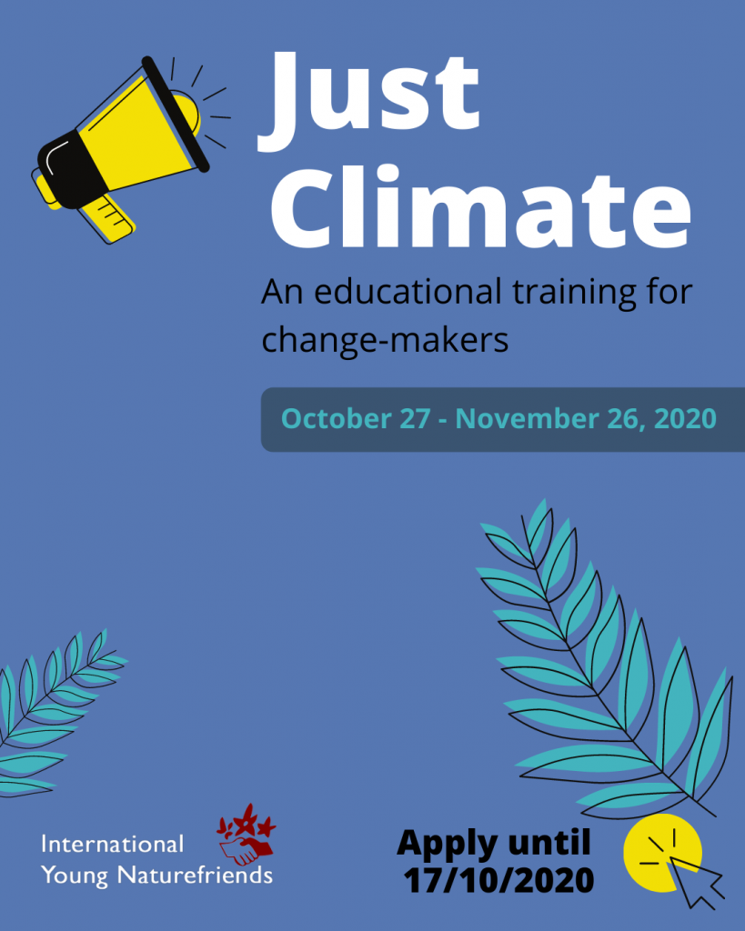 Just Climate – an educational training for change-makers- Apply now ...